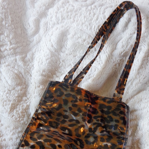 Urban Outfitters | Bags | Plastic Leopard Print Purse | Poshmark